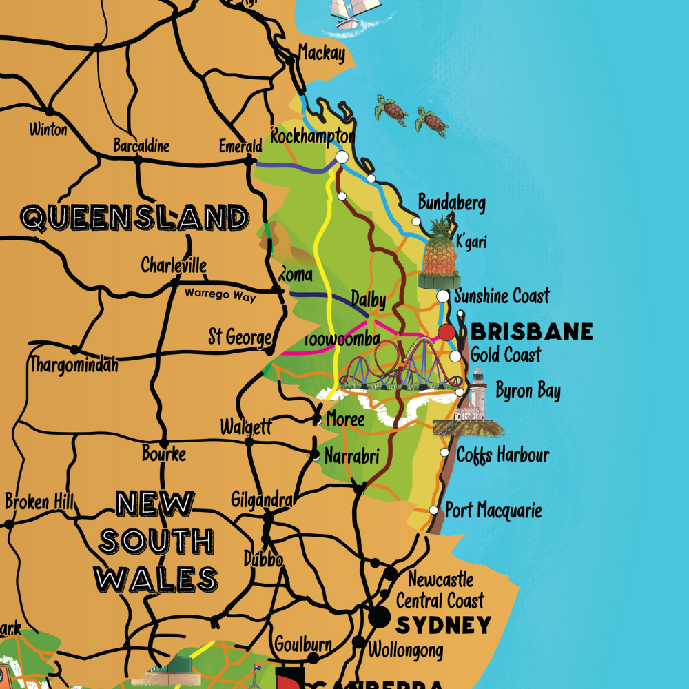 Little Explorer's Australia Scratch Off Map – Big Lap Bible