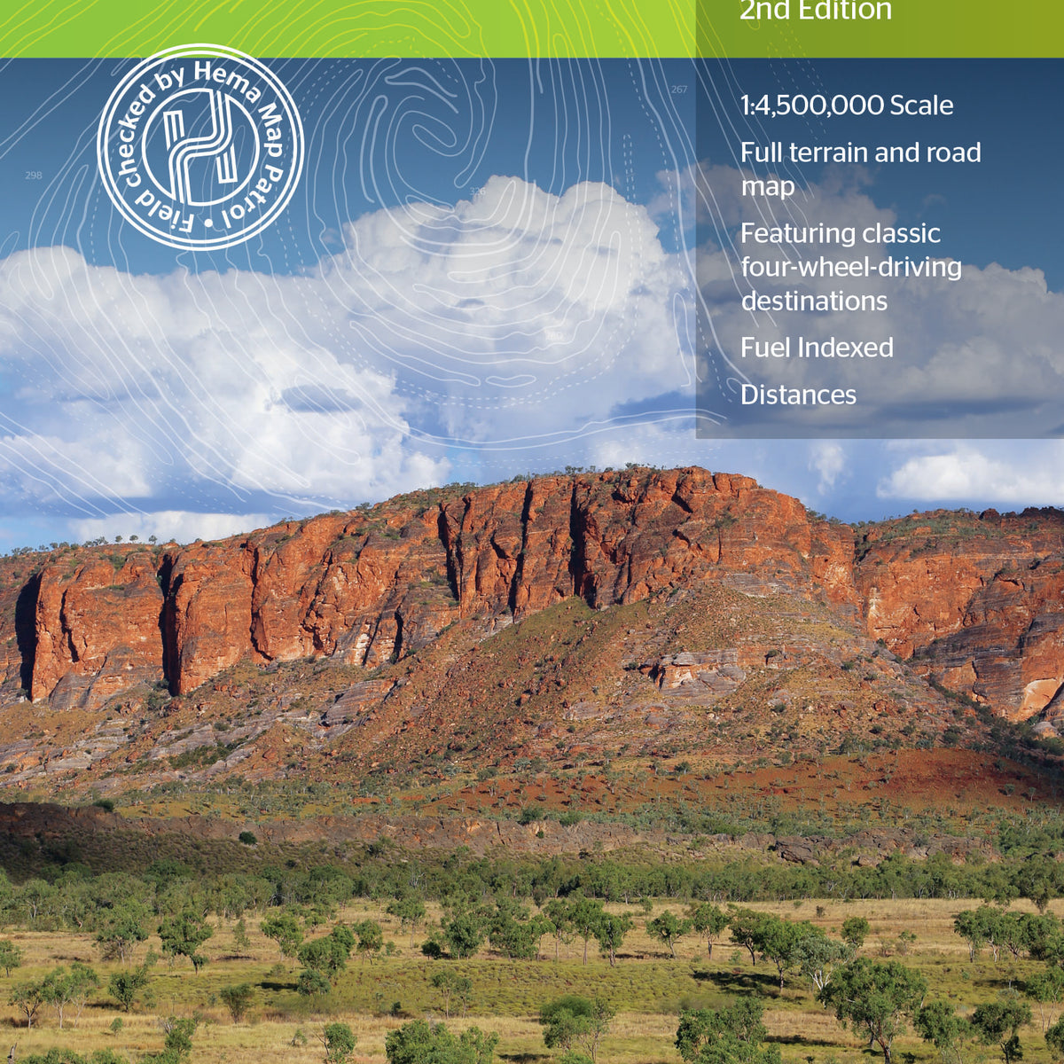 Australia Road & Terrain Map – Big Lap Bible