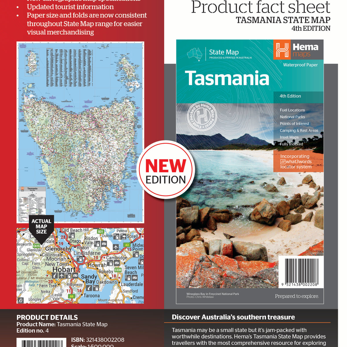 Tasmania State Map – Big Lap Bible