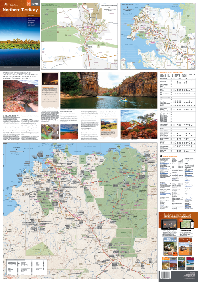 Northern Territory State Map – Big Lap Bible